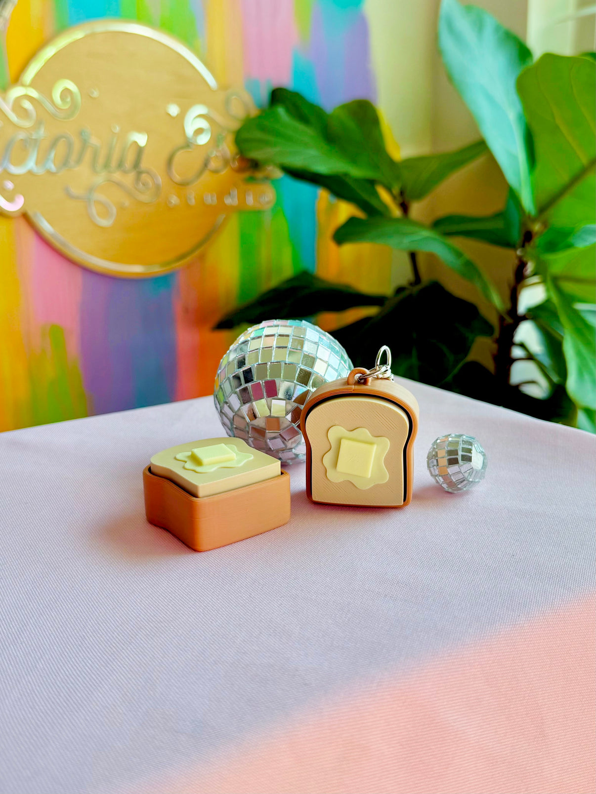 Buttered Toast Clicker Keychain – Victoria Essie Studio