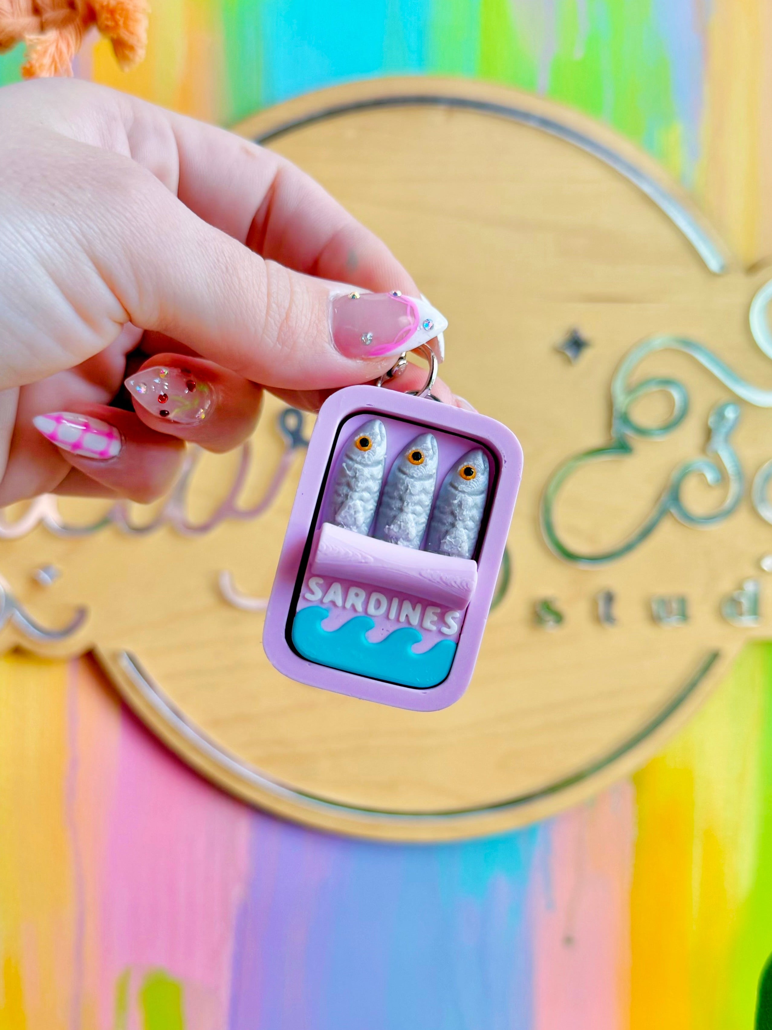 Mini Sardine Clicker Keychain – Victoria Essie Studio
